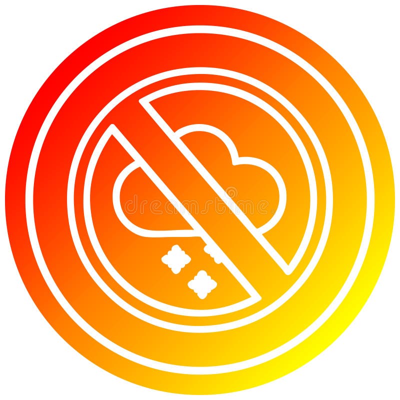 A Creative No Hot Weather Circular in Hot Gradient Spectrum Stock ...