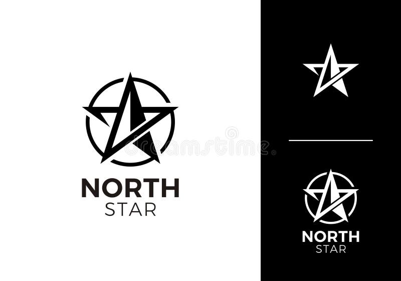 Creative North Star Logo Design Vector Stock Vector - Illustration of ...