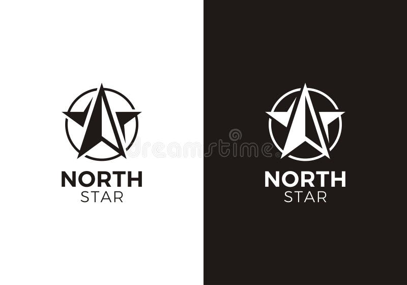 Creative North Star Logo Design Vector Stock Vector - Illustration of ...