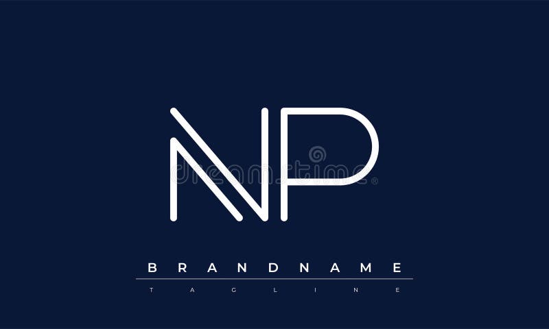 Creative NP Letter Initial Logo Vector Image Stock Vector ...