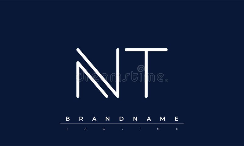 Creative NT Letter Initial Logo Vector Image Stock Vector ...