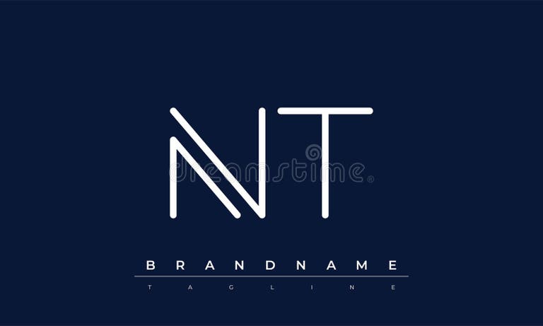 Creative NT Letter Initial Logo Vector Image Stock Vector ...