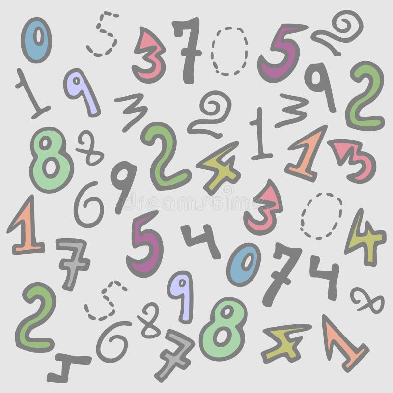 Creative numbers stock vector. Illustration of letters - 39539518