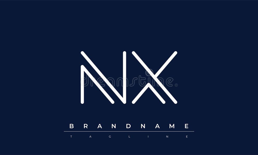 Creative NX Letter Initial Logo Vector Image Stock Vector ...