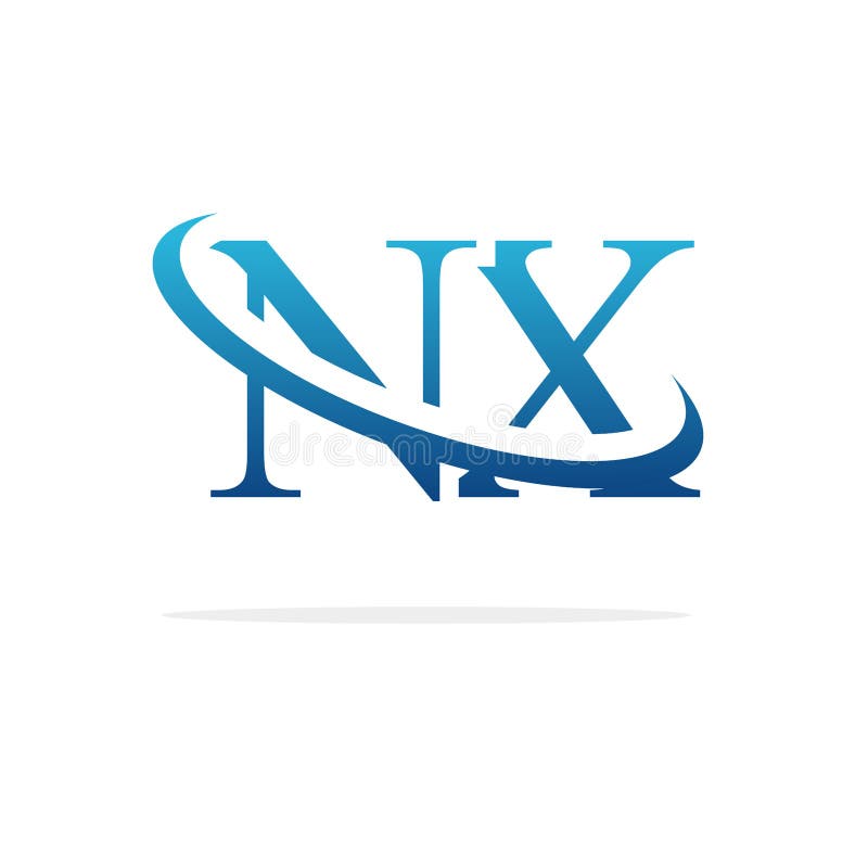 Creative NX Logo Icon Design Stock Vector - Illustration of simple ...