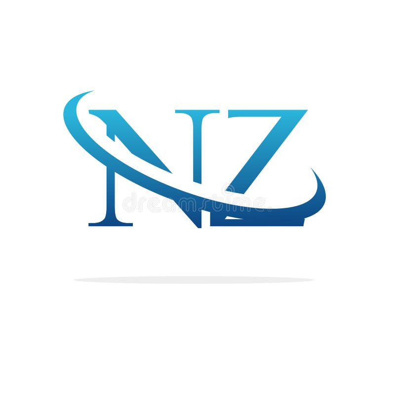 Creative NZ Logo Icon Design Stock Vector - Illustration of alphabet ...