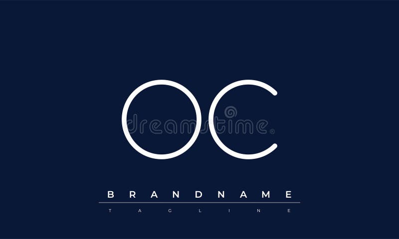 Creative OC Letter Initial Logo Vector Image Stock Vector ...