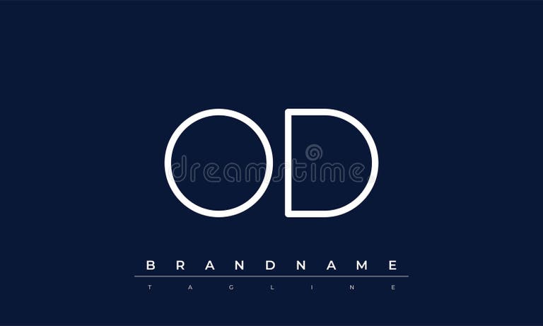 Creative OD Letter Initial Logo Vector Image Stock Vector ...