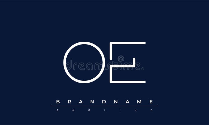 Creative OE Letter Initial Logo Vector Image Stock Vector ...