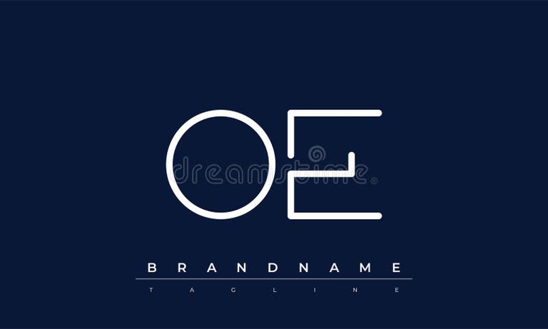 Creative OE Letter Initial Logo Vector Image Stock Vector ...