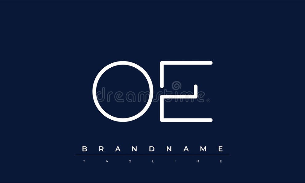 Creative OE Letter Initial Logo Vector Image Stock Vector ...