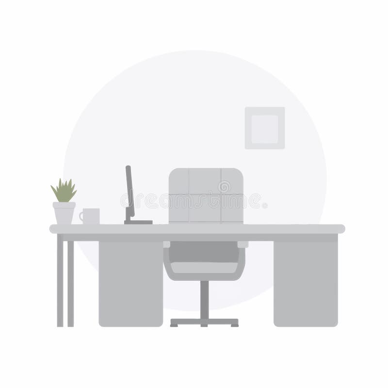 Creative Office Center Icon Cartoon Vector Illustration Stock ...
