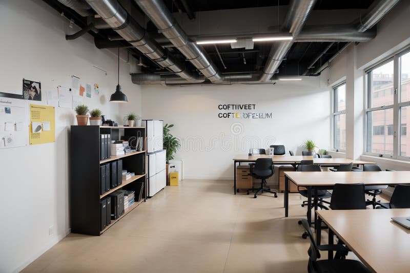 Creative Office Co-working Center University Campus Modern Workplace ...