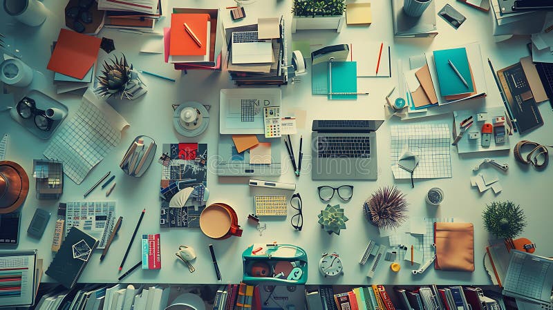 Creative Office Poster with Innovative Design and Elements of Team ...