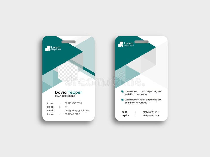 Creative Office Smart Id Card Design Stock Illustration - Illustration ...