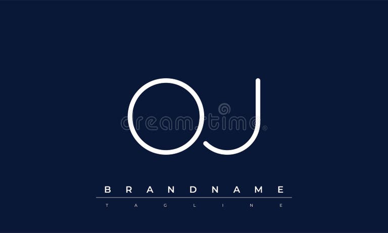 Creative OJ Letter Initial Logo Vector Image Stock Vector ...