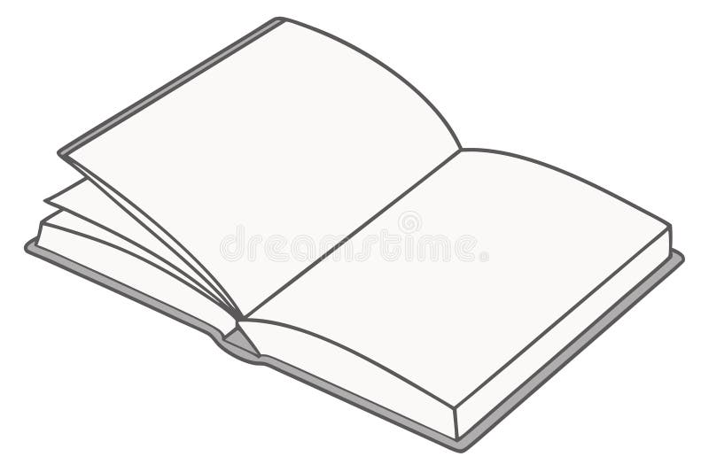 Creative Open Book Design with Sharp Lines and Clarity, Ideal for World ...