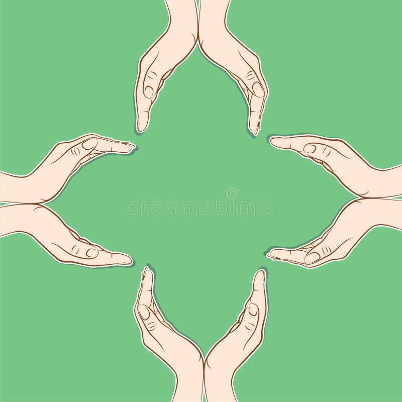 Men empty open hand stock vector. Illustration of caucasian - 88647652