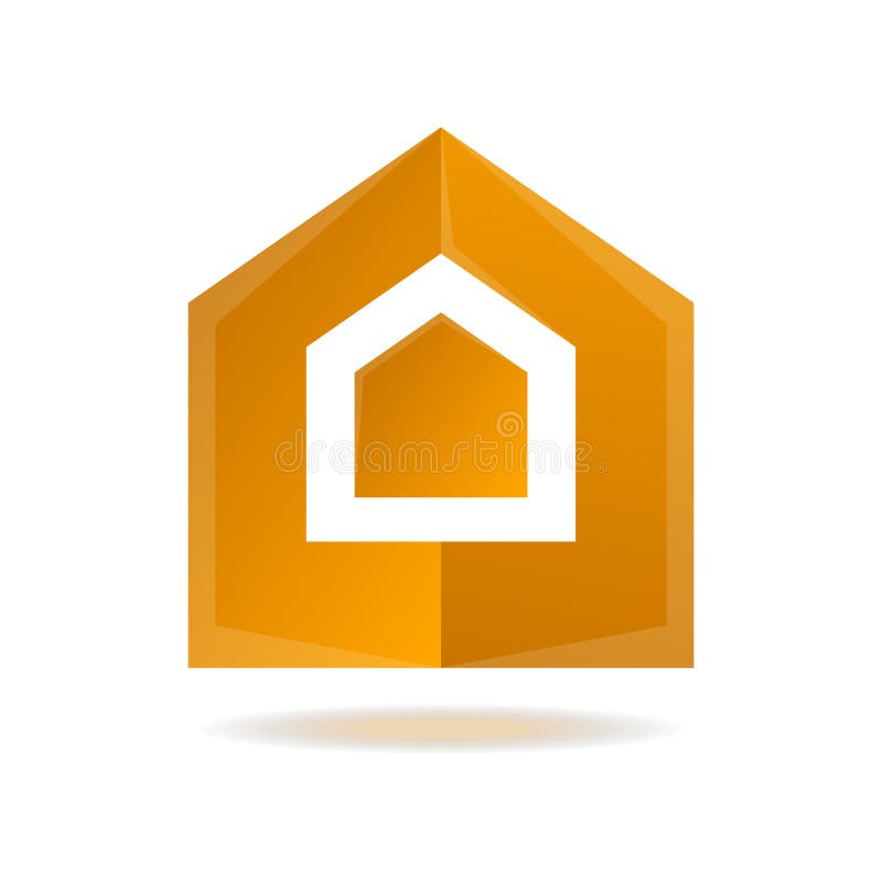 Creative Orange Abstract Isolated Element for Logo Stock Illustration ...