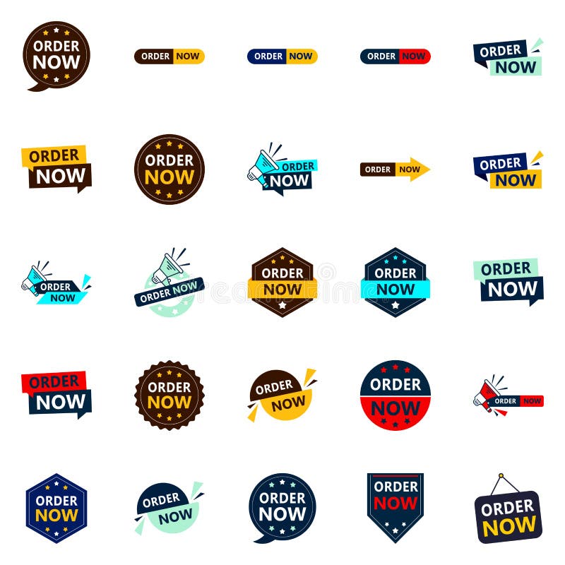 25 Creative Order Now Banners To Help You Stand Out Stock Vector ...