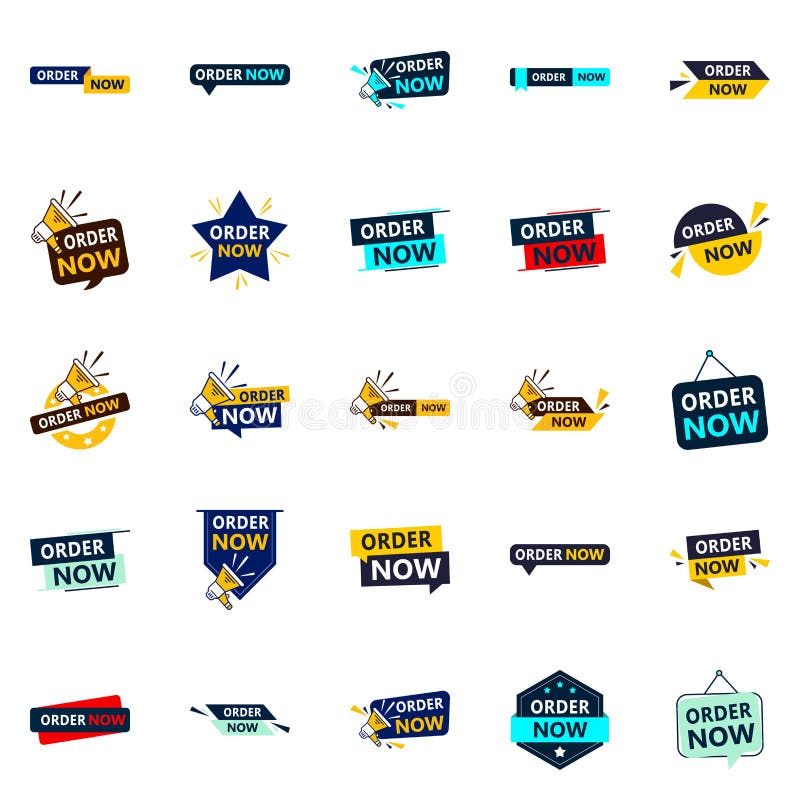 25 Creative Order Now Banners To Help You Stand Out Stock Vector ...