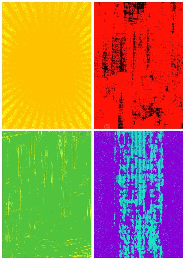 Grunge Rough Background Collection for Vintage Poster Design. Urban ...