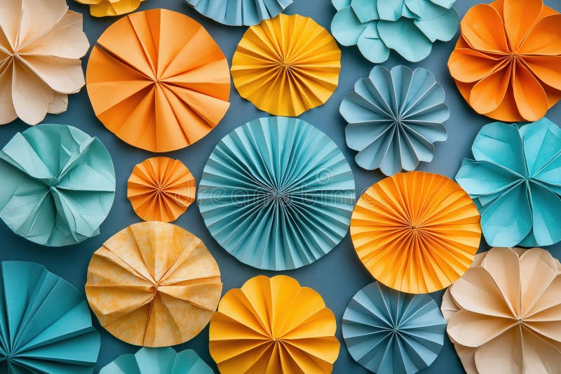 A Creative Origami Background Featuring Folded Designs and Textures ...