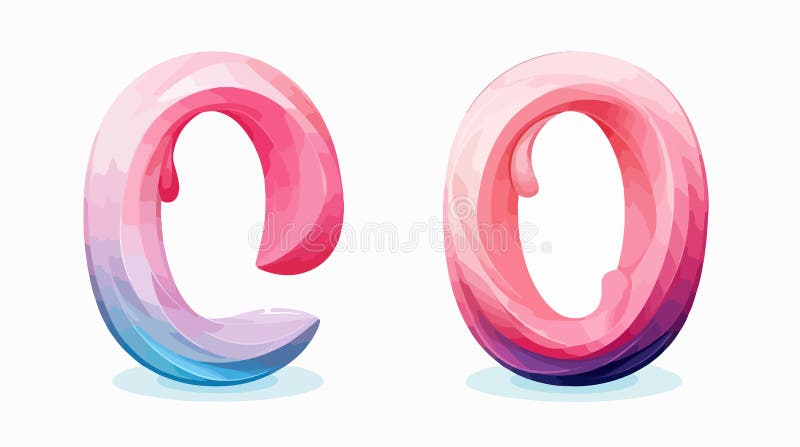 Creative Original Number Zero or Letter O Vector Stock Vector ...