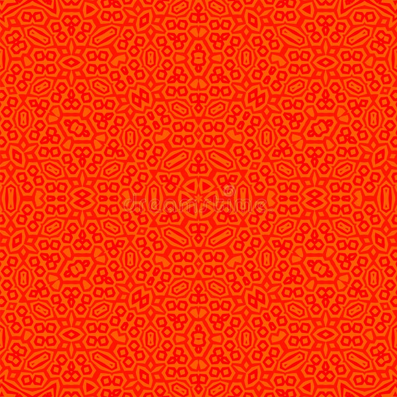 Creative Ornamental Red Pattern Stock Vector - Illustration of brochure ...