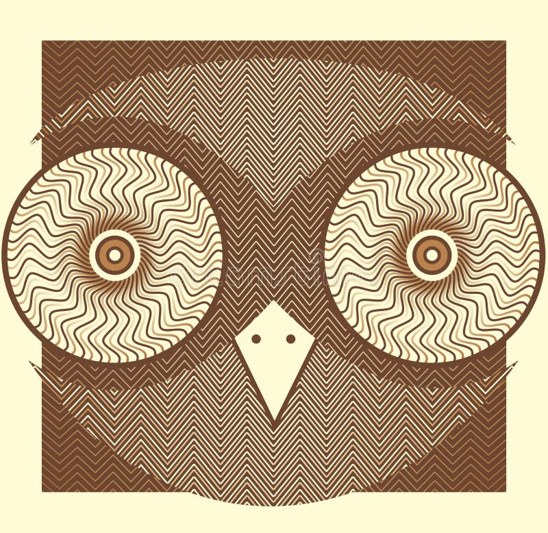 Creative owl picture stock vector. Illustration of decoration - 26210964