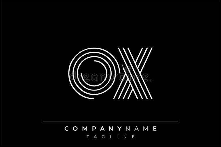 Letter Ox Logo Stock Illustrations – 1,030 Letter Ox Logo Stock ...
