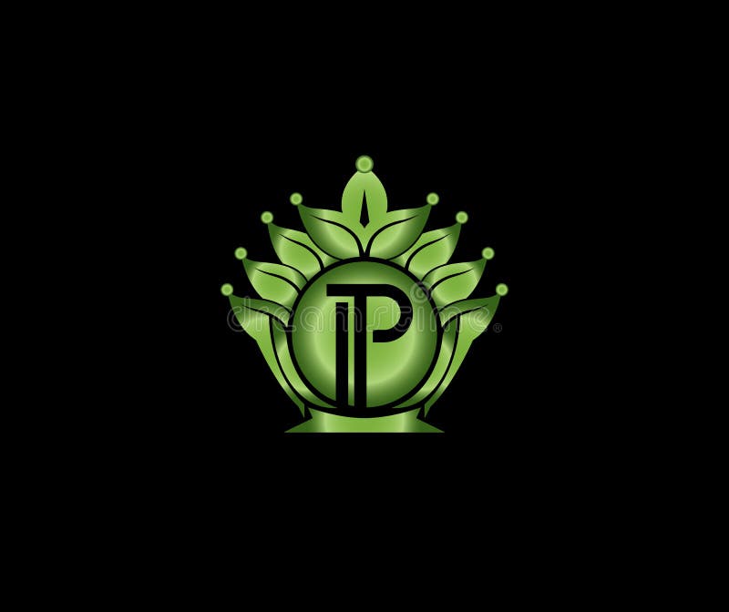 Creative P Letter Nature Modern Logo Design Company Concept Stock ...