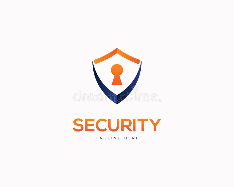Creative Padlock Shield Security Logo Design Stock Vector ...