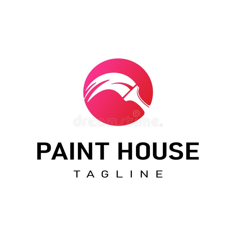 Creative Paint Brush Logo Design Colorful Unique Paint Icon Symbol ...