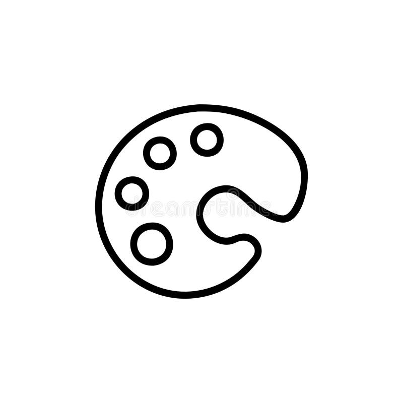 Creative Paint Palette for Art Projects Stock Vector - Illustration of ...