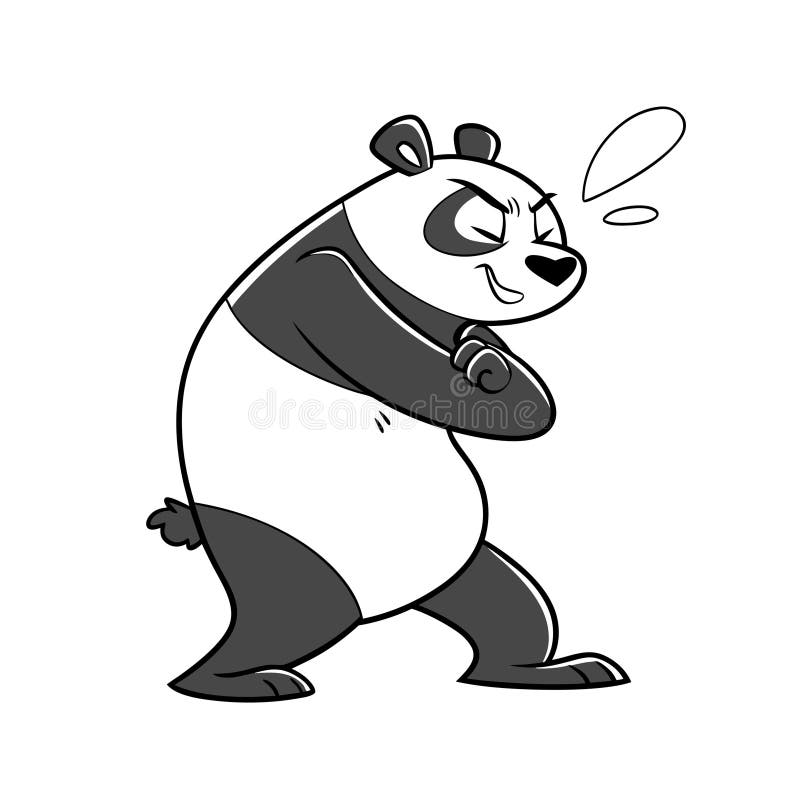 Creative Panda Graffiti Illustration for Art Stock Image - Illustration ...