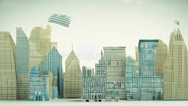 Creative Paper Crafting Showdown at a Minimalist Studio Stock Video ...