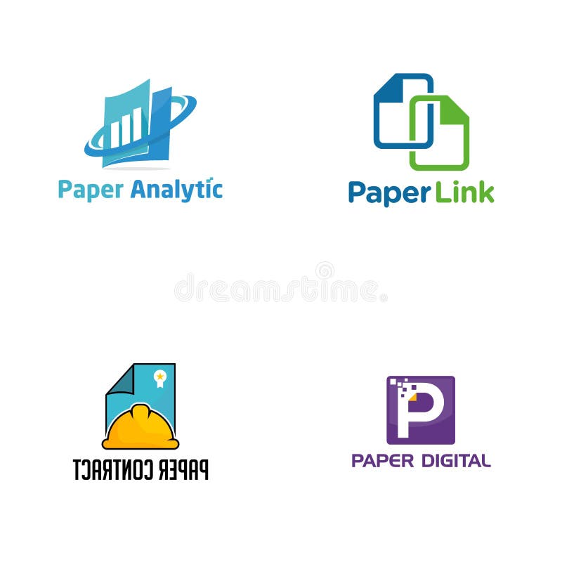 Creative Paper Logo Vector Art Logo Stock Illustration - Illustration ...