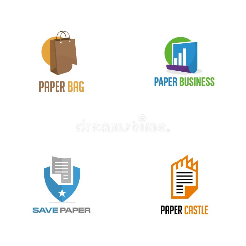 Creative Paper Logo Vector Art Logo Stock Illustration - Illustration ...