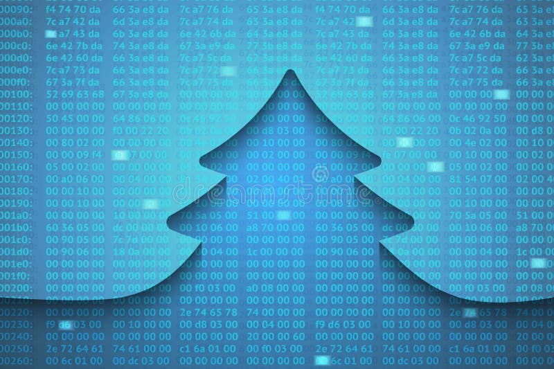 Matrix Christmas Tree Stock Illustrations – 46 Matrix Christmas Tree ...