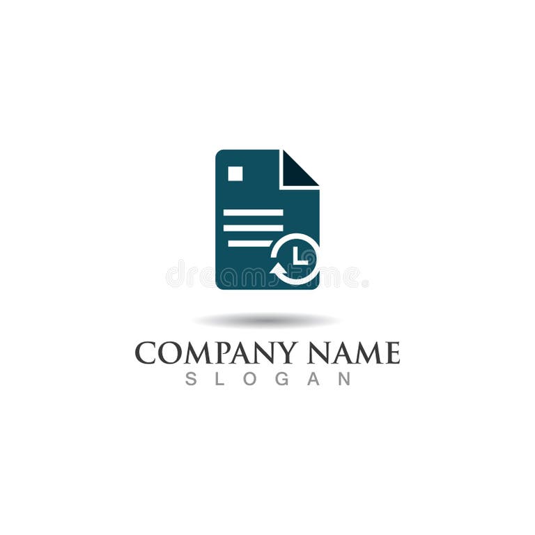 Creative Papper Document Company Logo Icon Template Design Vector Stock ...