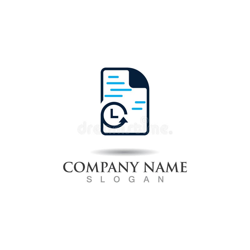 Creative Papper Document Company Logo Icon Template Design Vector Stock ...