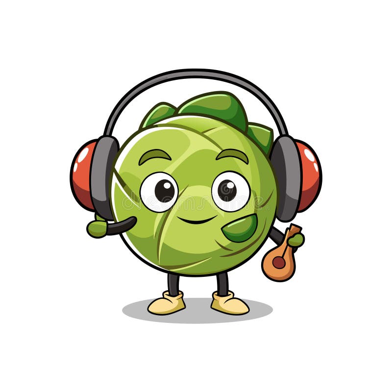 Creative Paralyzed Brussels Sprouts Vegetable Design Stock Photo ...