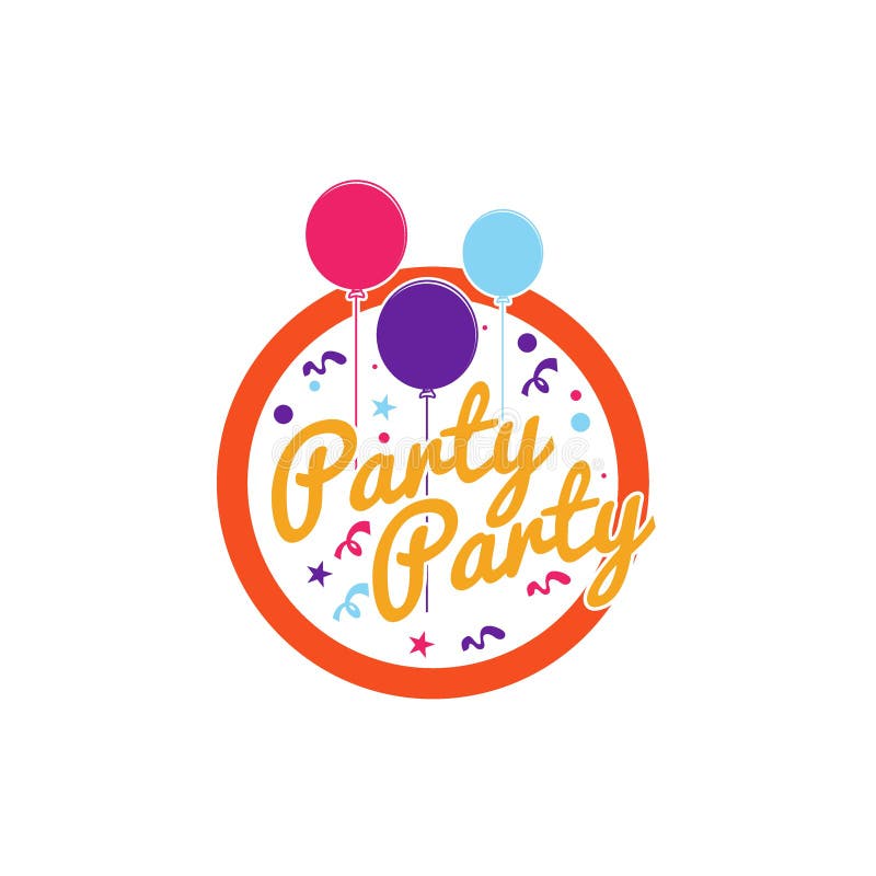 Creative Party Logo Design Vector Art Logo Stock Illustration ...