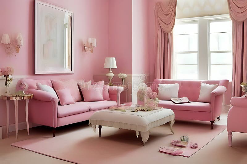 Creative Pastel Color Elegant Drawing Interior Design, Peculiar Stock ...