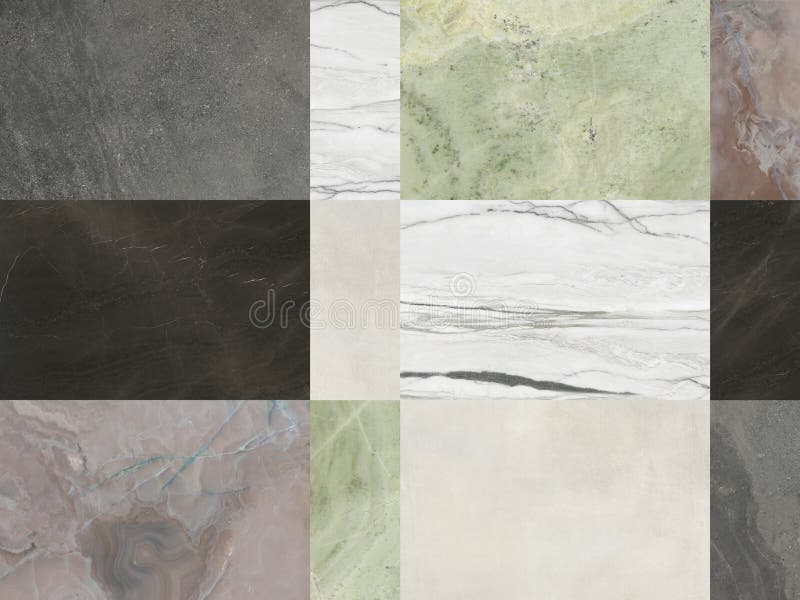 Creative Patchwork Stone Ceramic Wallpaper for Digital Use. White ...