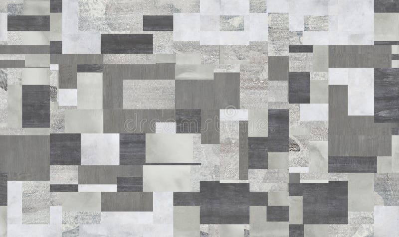 Creative Patchwork Pattern Stone Ceramic Wallpaper Design. Mixed of ...