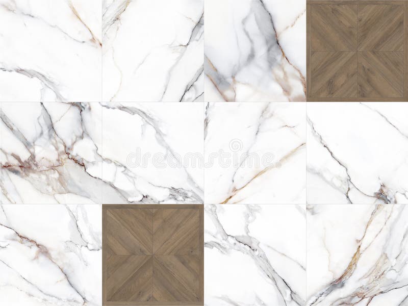 Creative Mosaic Patchwork Combining Several Natural Stones Textures for ...