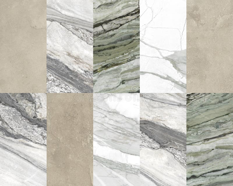 Creative Mosaic Patchwork Combining Several Natural Stones Textures for ...