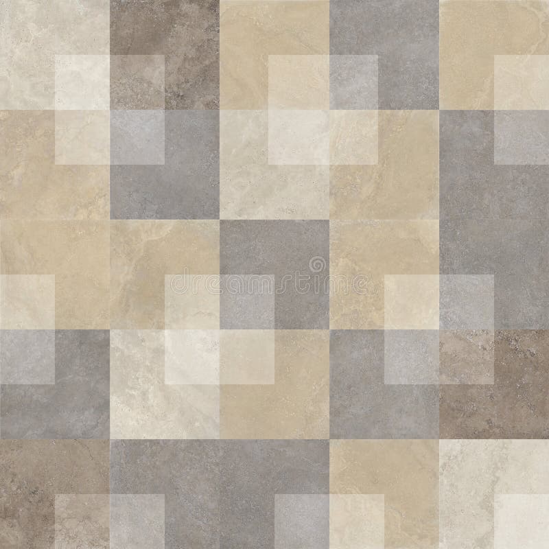 Creative Patchwork Pattern Stone Ceramic Wallpaper Design. White Marble Stock Illustration ...